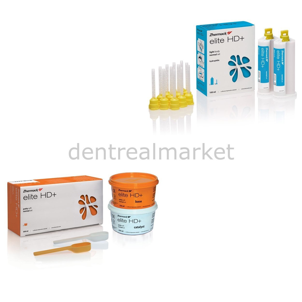 Zhermack - Elite HD+ Putty Soft & Light Body Normal Set - Impression ...