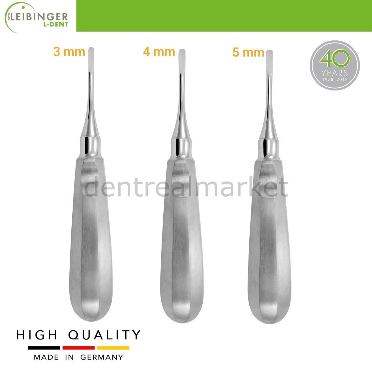 Leibinger - Luxators Elevator Set - Curved Flat Type – DentrealStore