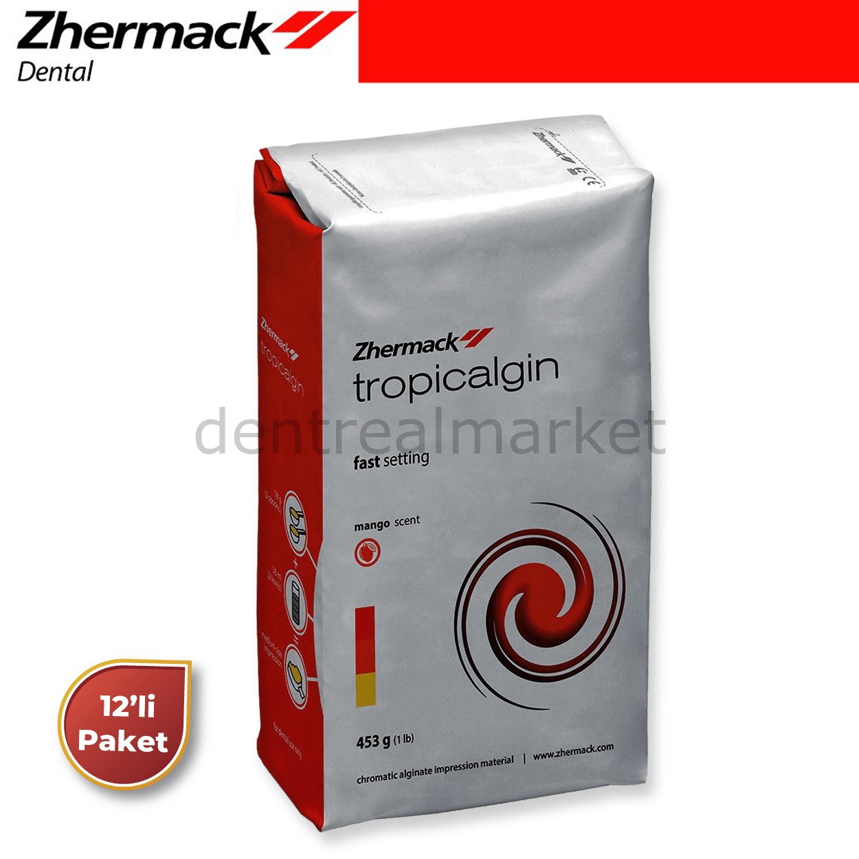 Zhermack - Tropicalgin - Alginate Impression Tray Material - 12 Pcs ...