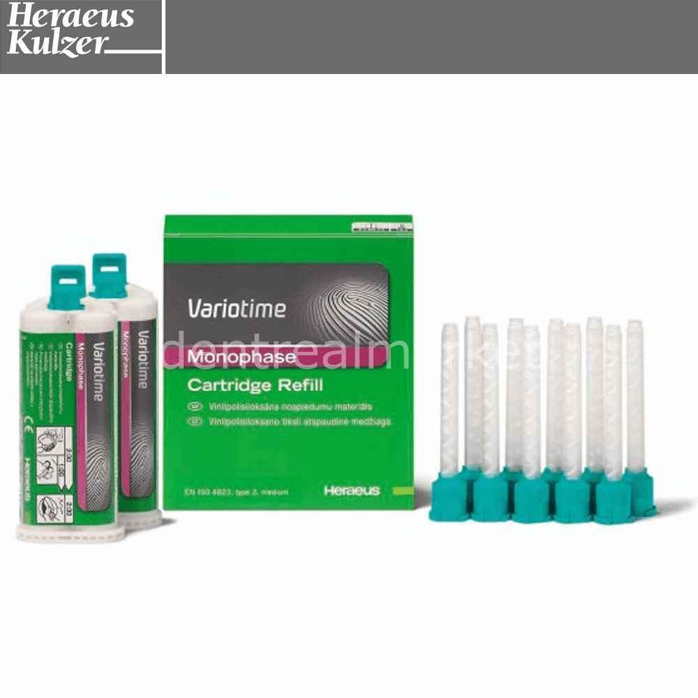 Heraeus Kulzer - Variotime Monophase Silicone Impression Material ...